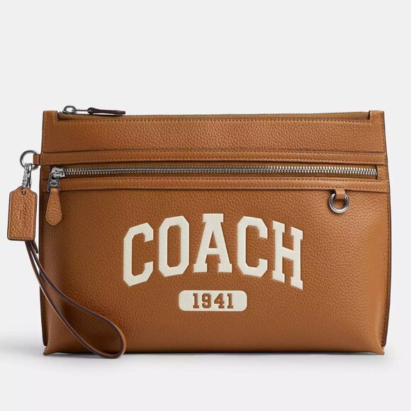 Coach | Bags | Coach Carry All Pouch With Varsity | Poshmark